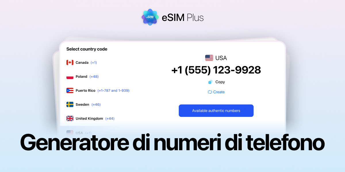 Generatore Gratuito di Numeri di Telefono Casuali